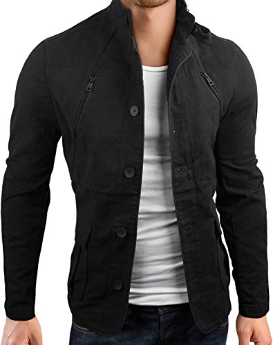 Grin&Bear slim fit Kurzmantel Field jacket Feldjacke Jacke, schwarz, L ... Grin&Bear slim fit Kurzmantel Field jacket Feldjacke Jacke, schwarz, L ...